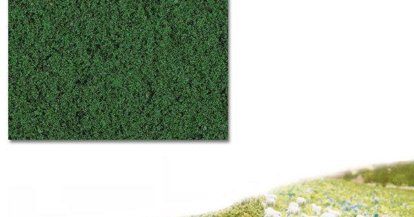 Dark green model railway and wargame Flock Scatter