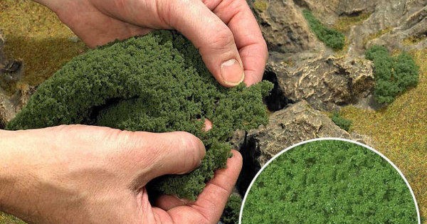 Model Railway Flock Foliage Sheet Light Green Busch 7341