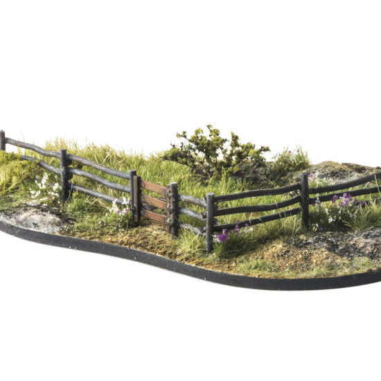 Split Rail Log Fence woodland Scenics A3001