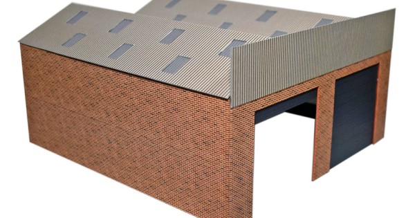 Model railway Works building Commercial Warehouse or Bus Depot ATD013