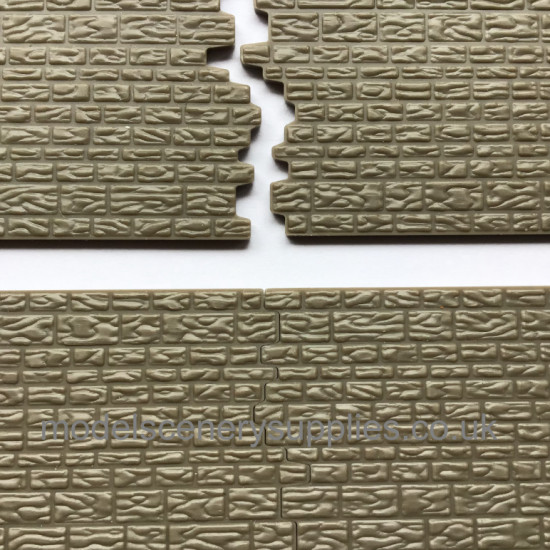 Model Natural Stone Wall Sheet in OO