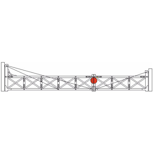 Level Crossing with Gates in OO from Wills Kits SS56