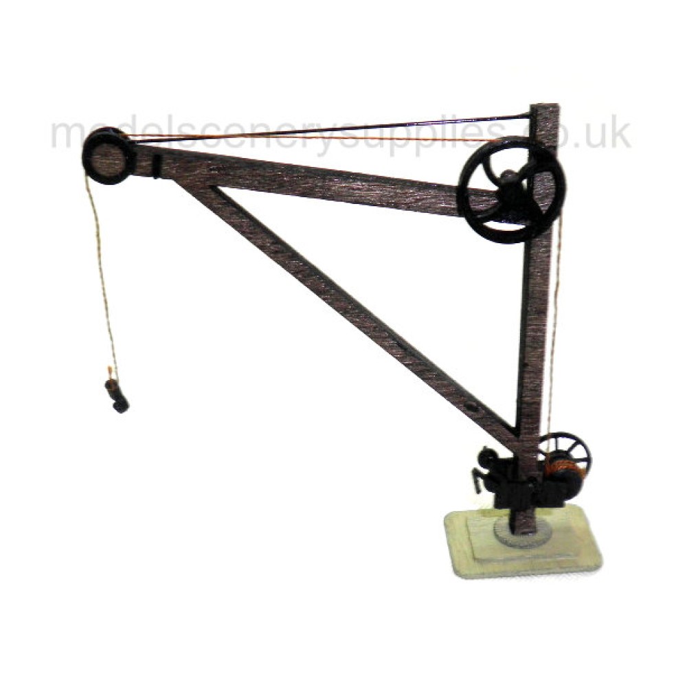 Model railway Goods Yard Crane Wooden