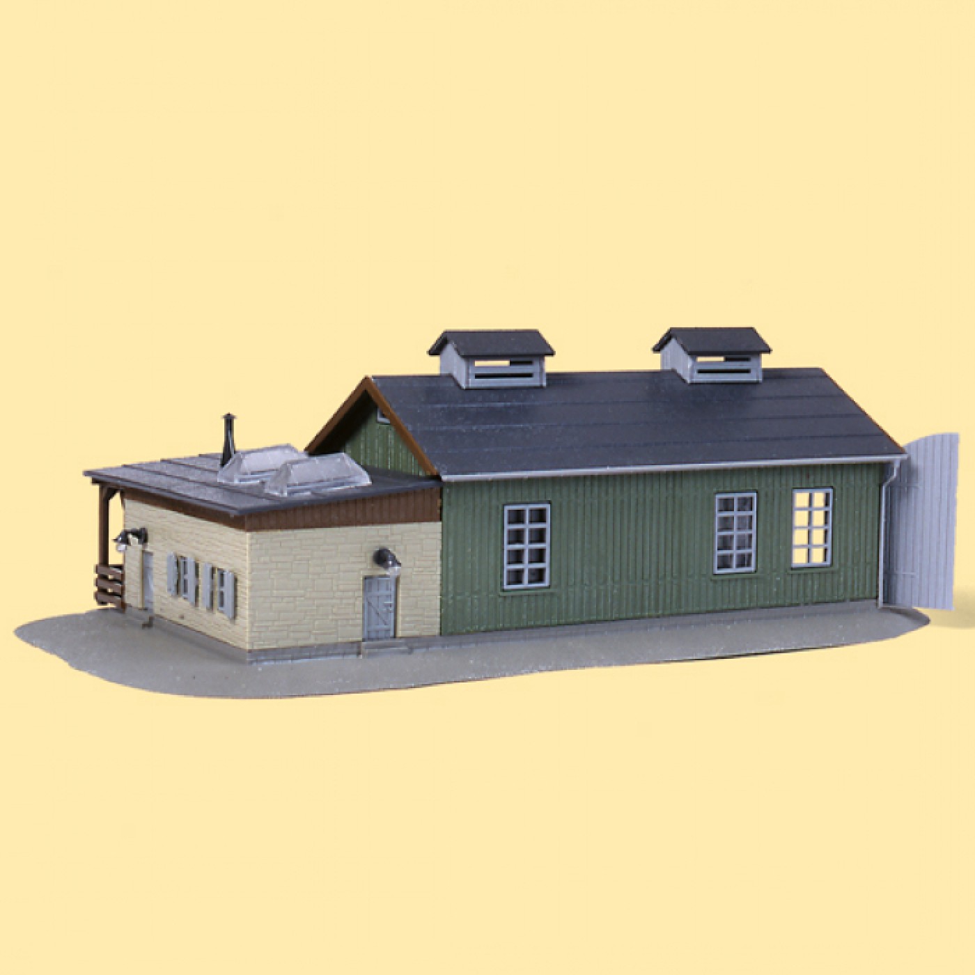 TT Model railway engine shed