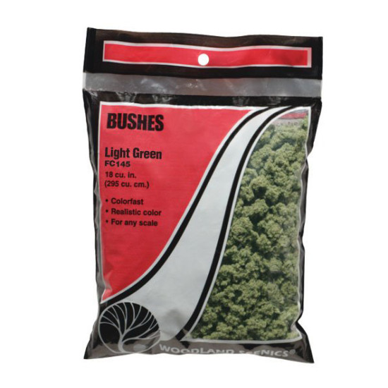 Woodland Scenics FC145 Scenery Light Green Bushes Bag - Woodland ...