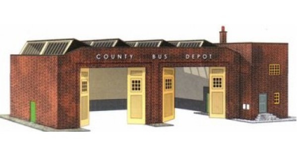 Model railway Bus Depot Workshop OO
