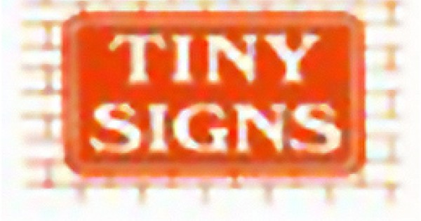 Tiny Signs model railway scenic extras