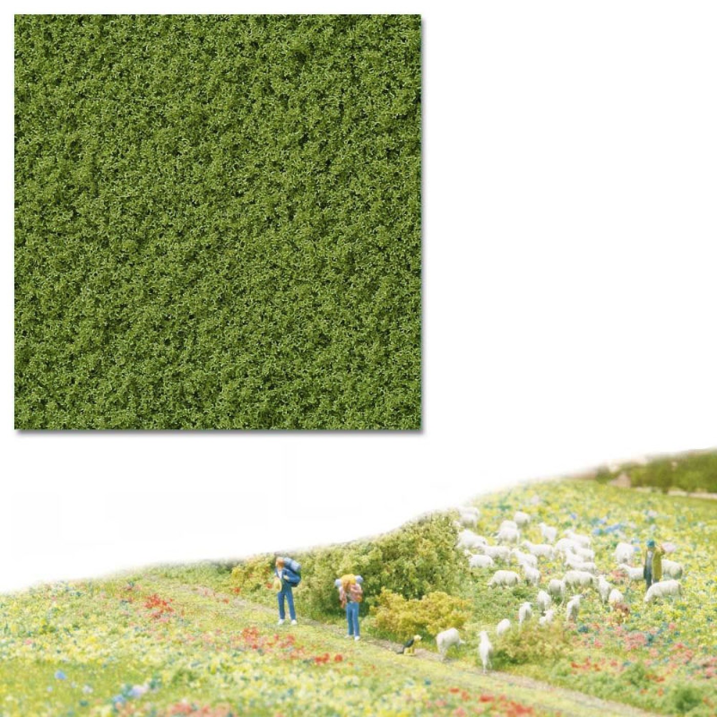 Model railway and wargame Spring Green Flock