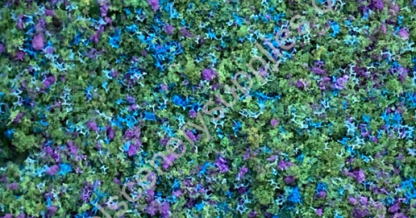 Model Flock Flower Mix Blue Busch 7359