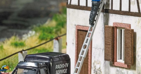 Model Railway Satellite Dishes OO from Busch 7749