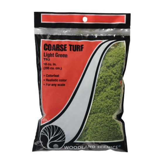 Coarse Turf Light Green Woodland Scenics Shaker Jar T1363
