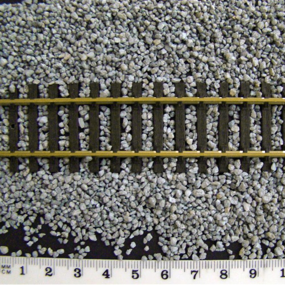 Model railway mid-grey ballast OO from EEZYLOADS BAL-005
