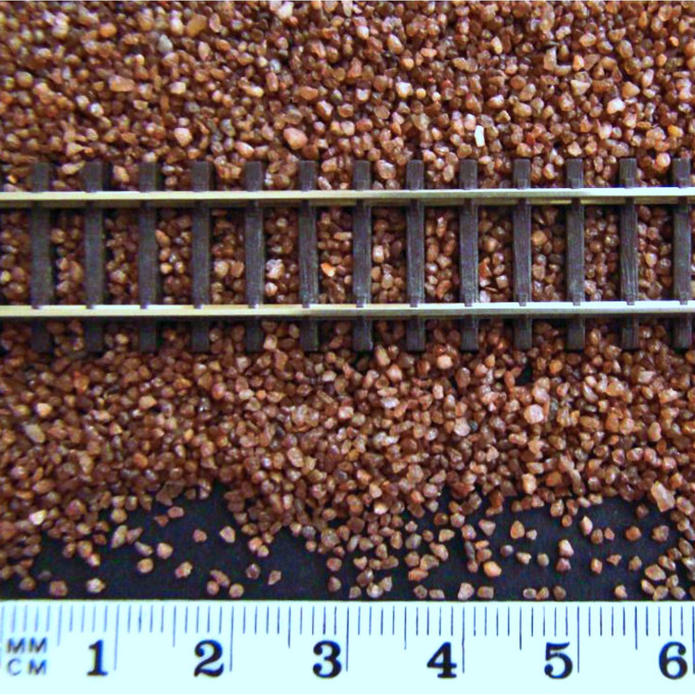 Model railway brown ballast N gauge from EEZYLOADS BAL-011