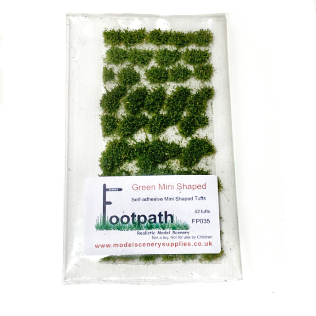 Model Green Mini Shaped Tufts