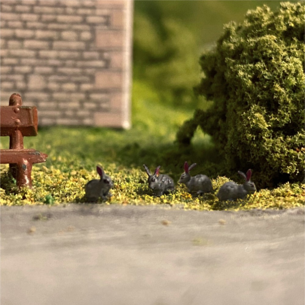 Model Rabbits for OO model railways and dioramas