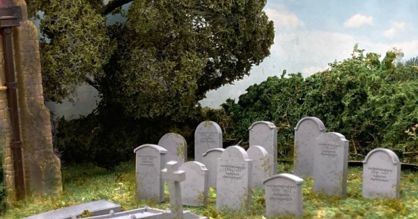 Model Grave Stones N gauge