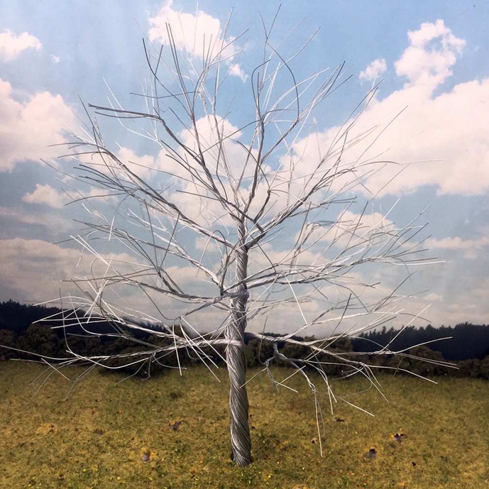 Model English Oak Tree Wire Armature 190mm tall