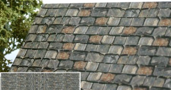 Old Slate Roof 1:32