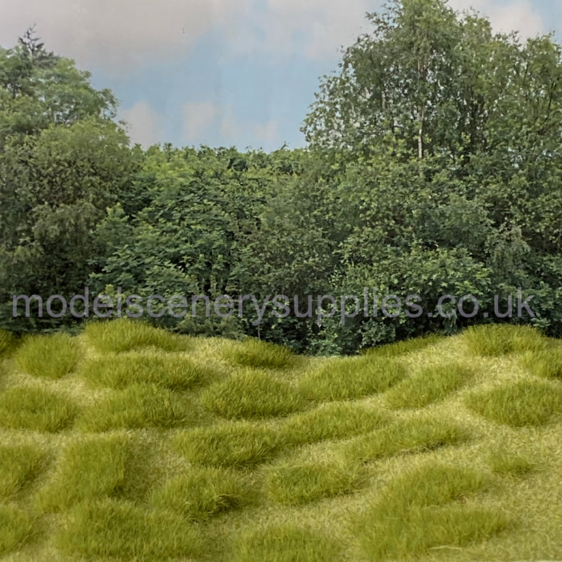 Undulating Terrain Landscape Mat Realistic Wild Springtime Grass Heki 1841
