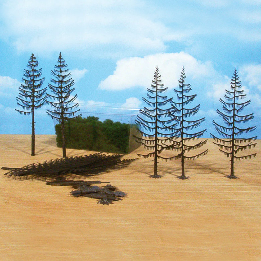 Model railway Tree Armatures Spruce Tree Kit 180mm tall