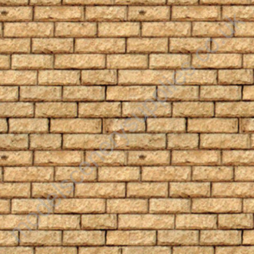 Model railway building brick papers