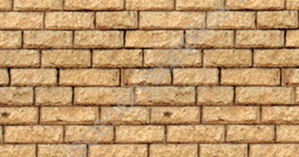 Model railway Dressed Stone brick paper for O gauge ID Backscenes Self ...