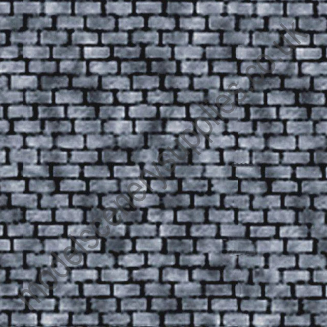 Model railway Building Paper Staffordshire Blue Brick O gauge BM031O