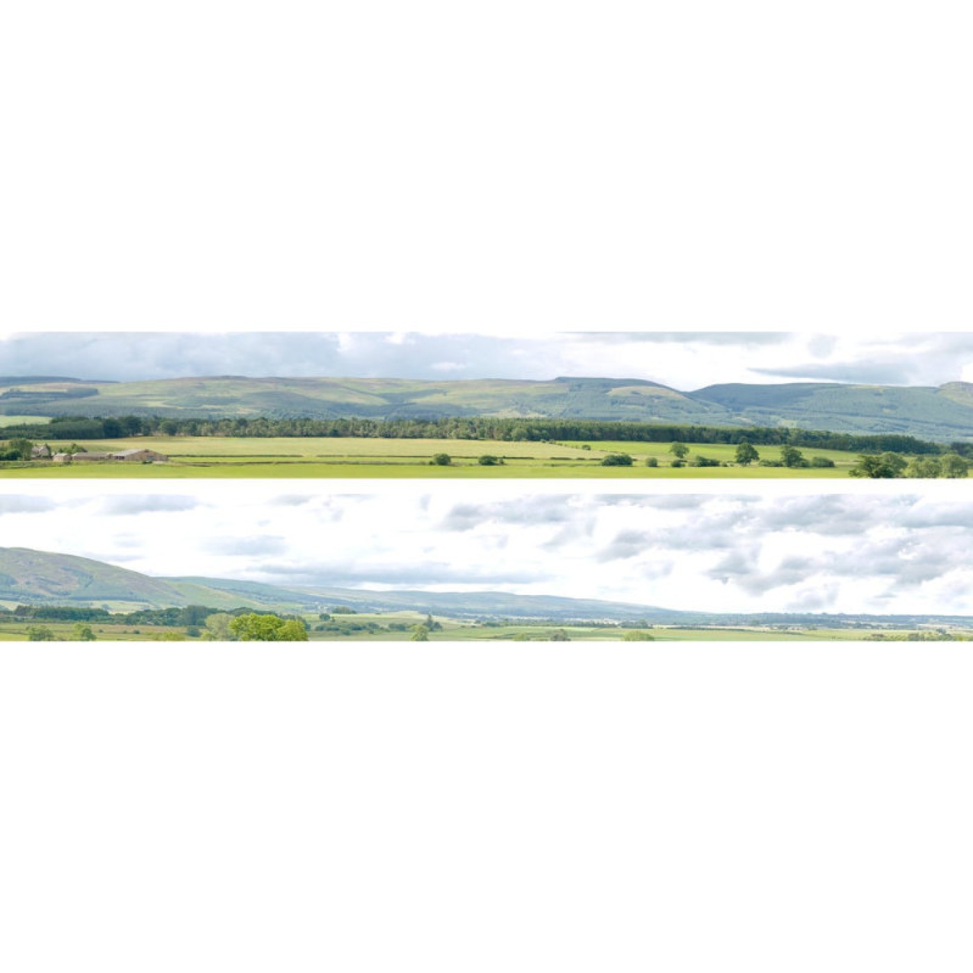 Model railway backscenes Hills and Dales