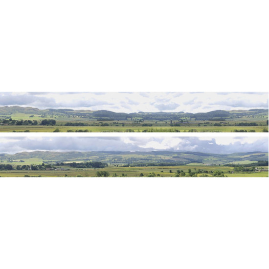 Model railway Backscene Hills and Dales Pack 208A Self Adhesive