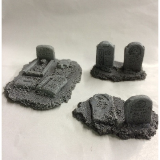 28mm Battle Zone Church Grave Stones