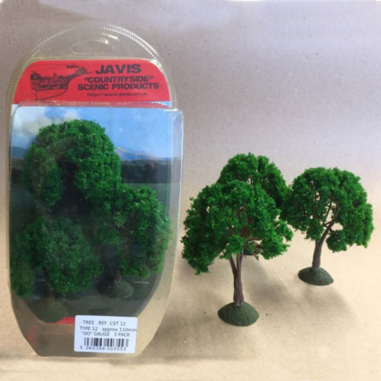 Model Railway and war game Countryside Trees 95mm Tall from Javis CST12