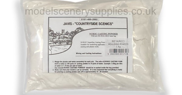 Superfine Casting Plaster 1kg Javis NUROC1