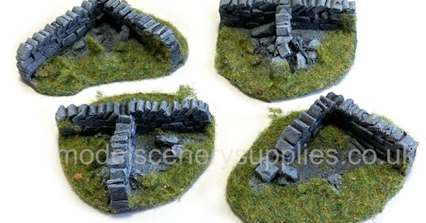 Model railway dry stone walling