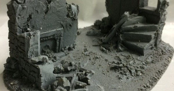 28mm Battle Zone Derelict Building Type 14