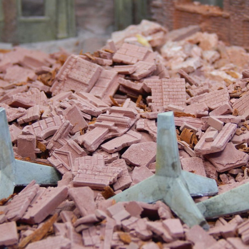 Real model Brick Rubble for model railways and wargame and Britain's ...