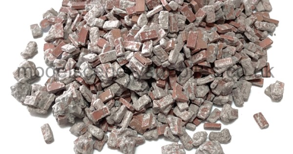 Model Railway and wargame Brick Rubble