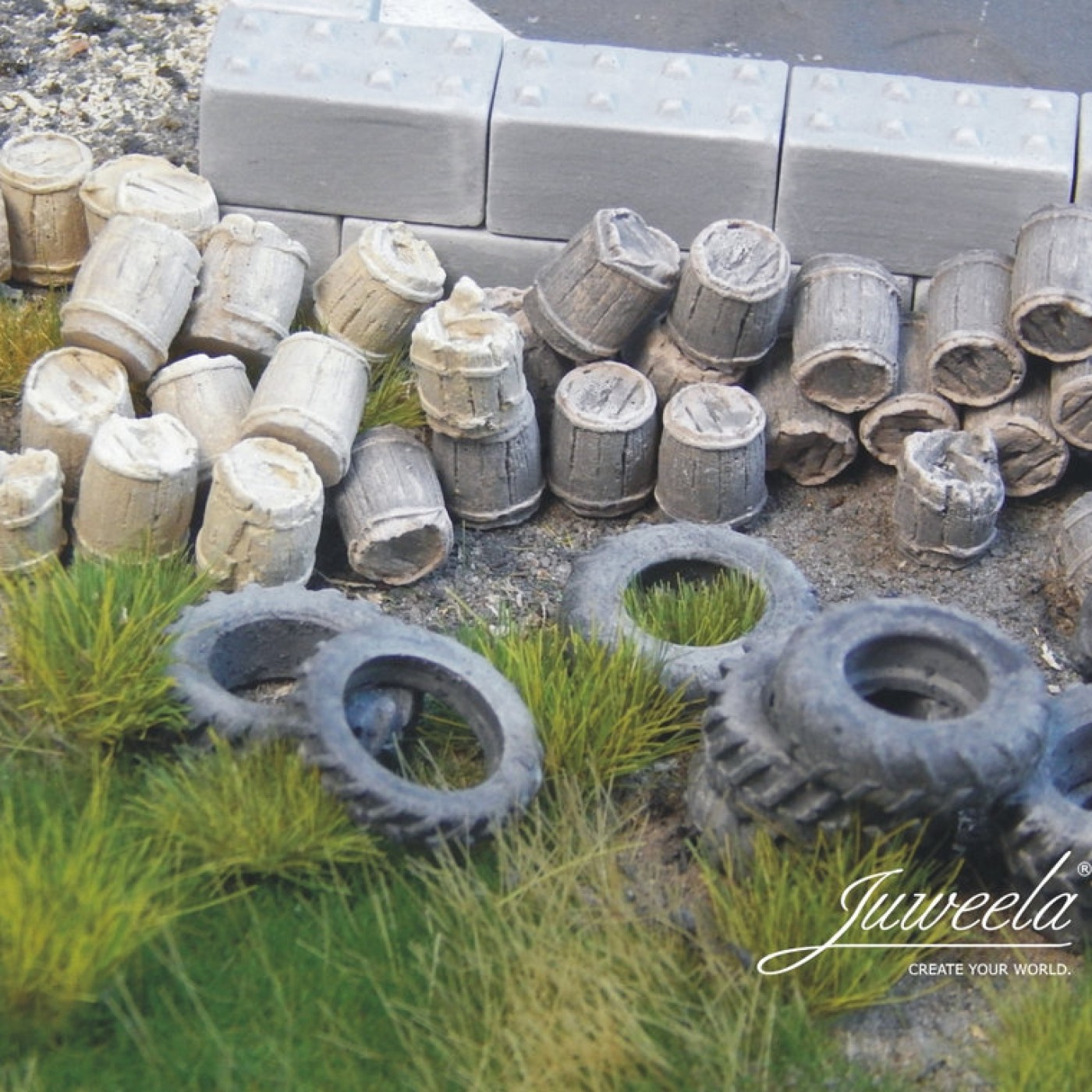 Model Railway or Wargame Wooden Barrels in OO from Juweela 28342