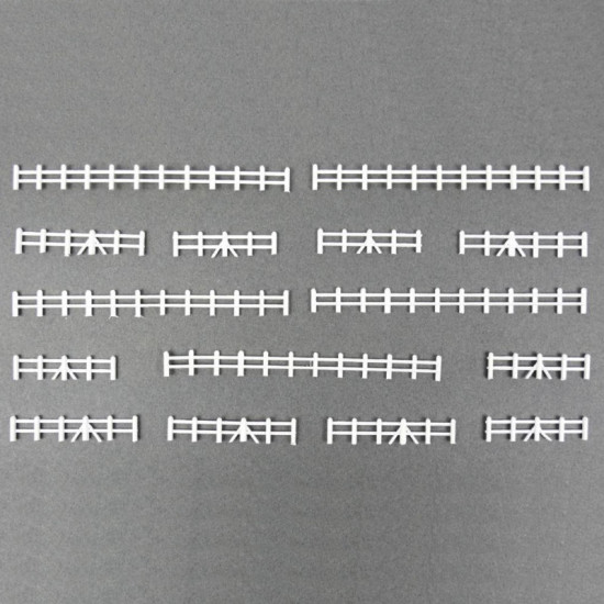 Model railway Farm Rail Fencing White in N Gauge GMKD13w