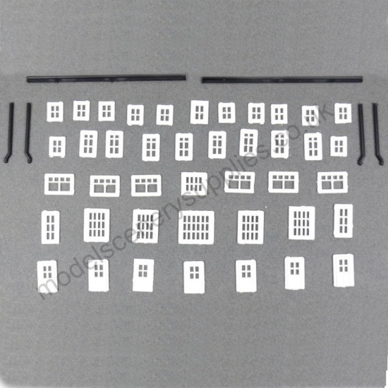 model Windows Doors Gutters and downpipes N Gauge GMKD15