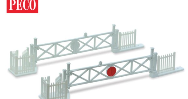 Model railway Level Crossing Gates from Peco LK-50