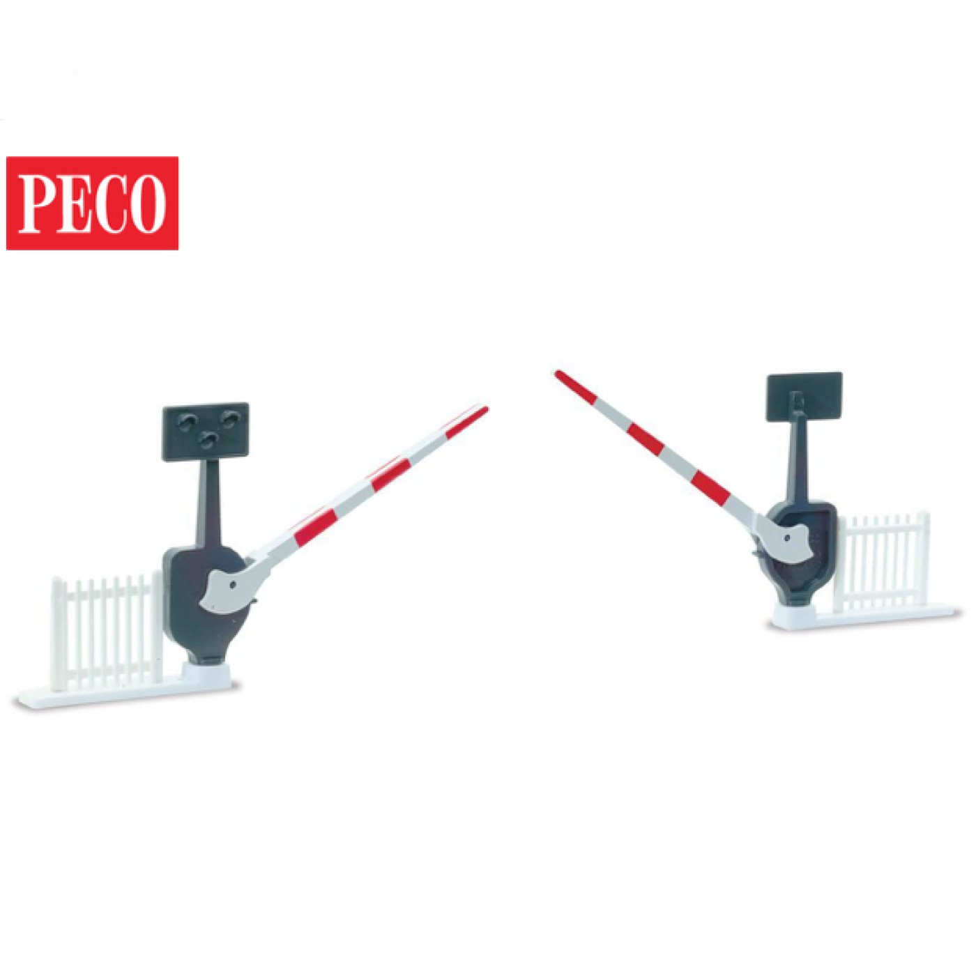 Model modern Level Crossing Barriers for OO model railways Peco LK-51