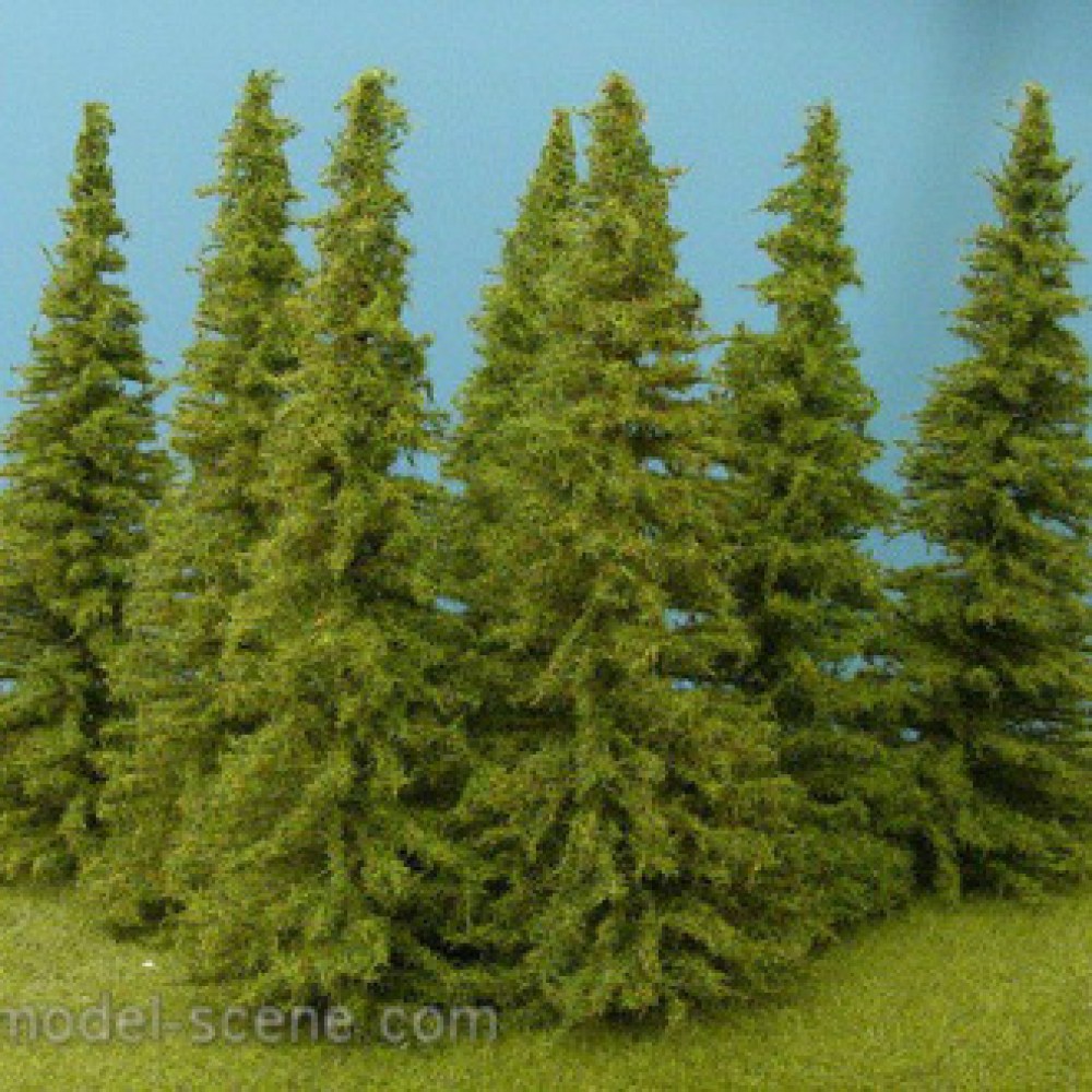 Model Pine and Larch Trees 150mm tall Model Scene MO150