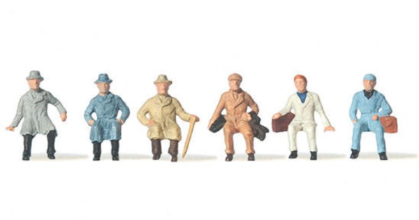 Model Seated Figures N gauge