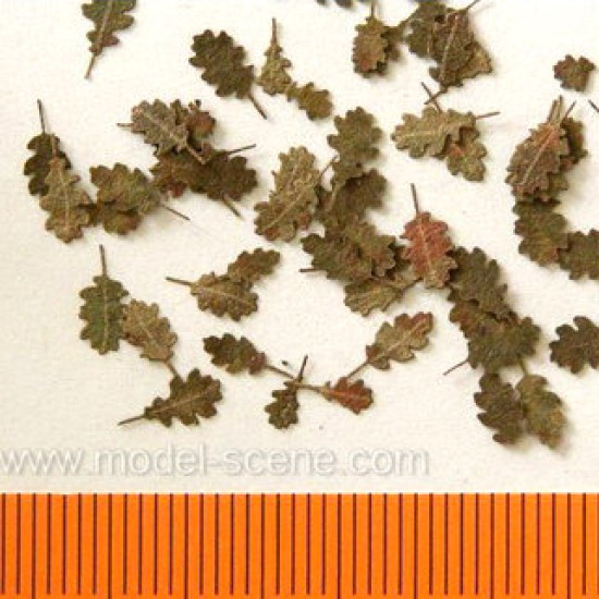 Scale Model Oak Leaves 1:32 Brown