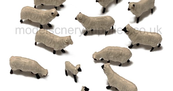 Model railway Sheep OO Peco 5110