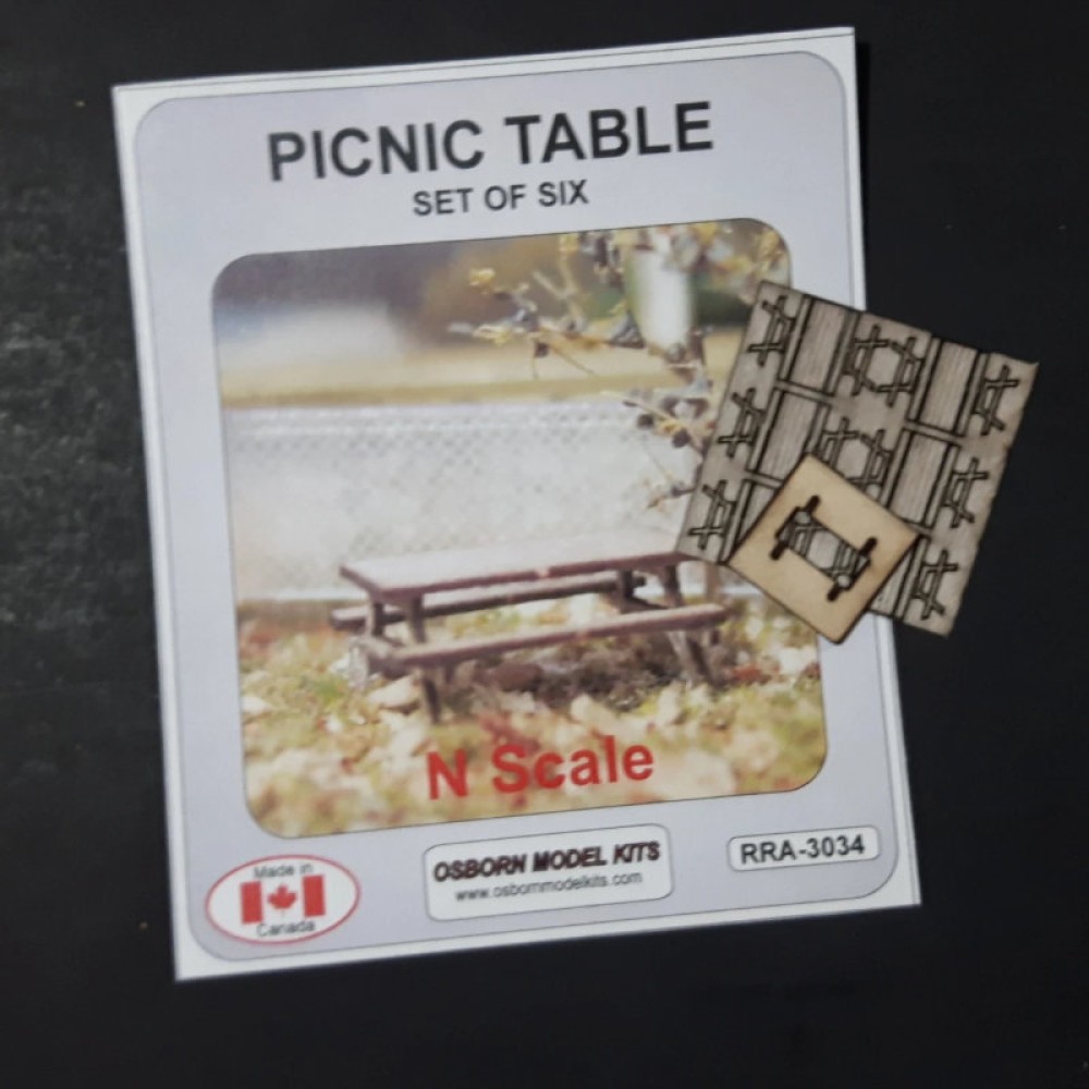 Picnic Tables N gauge OMK 3034