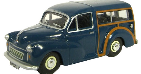 Model Morris Minor Traveller Blue OO