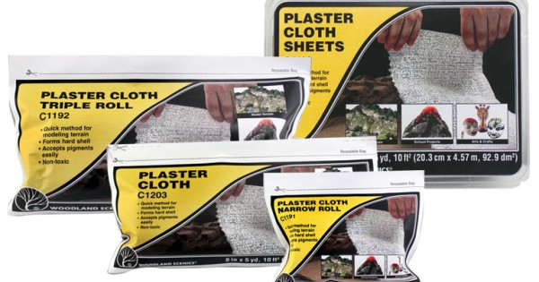 Modroc plaster bandages Plaster Cloth by Woodland Scenics