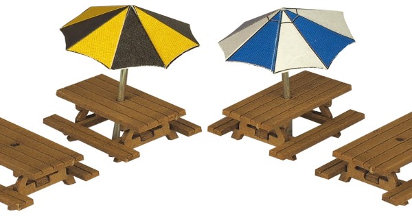 Picnic Tables N gauge