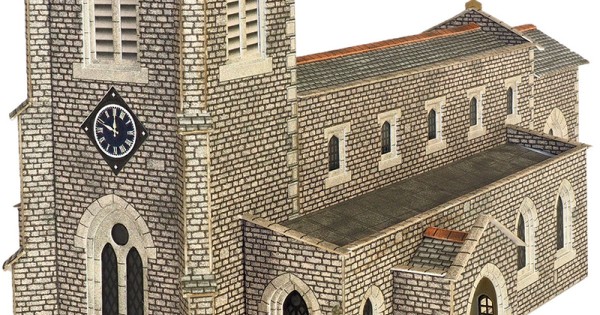 Model railway model N gauge Parish Church Metcalfe PN926